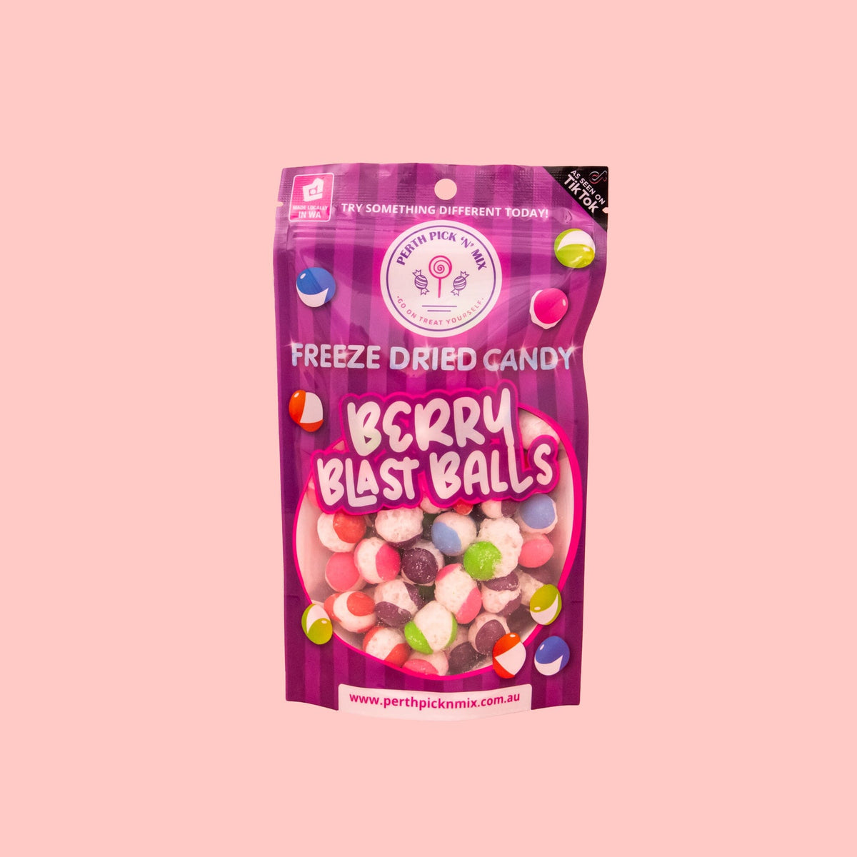 Freeze Dried Candy Berry Blast Balls — Joys Delights Lolly Shop Online
