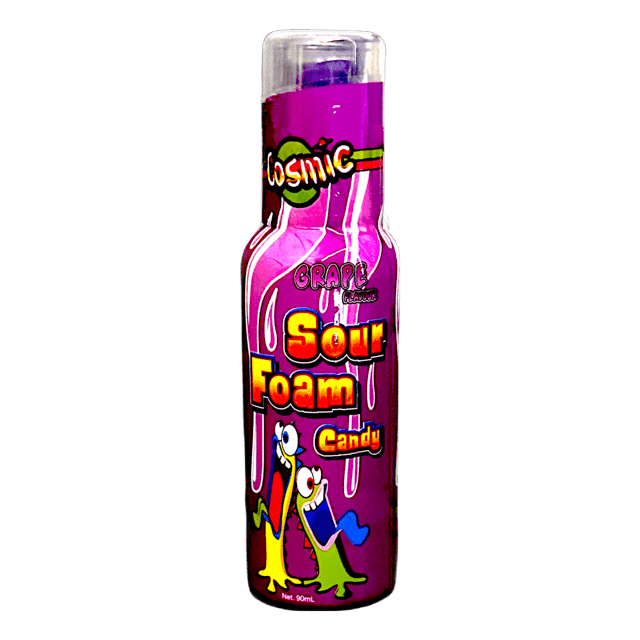 Cosmic Sour Foam Candy Grape 90ml — Joys Delights Lolly Shop Online