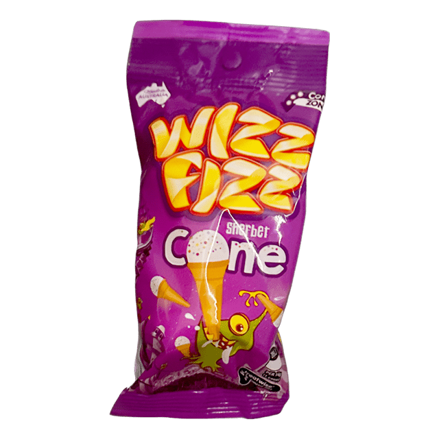 Wizz Fizz Sherbet Cone 14g — Joys Delights Lolly Shop Online