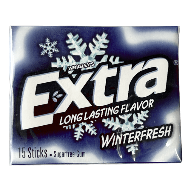 Wrigleys Extra Winterfresh Gum 15 stick pack — Joys Delights Lolly Shop ...