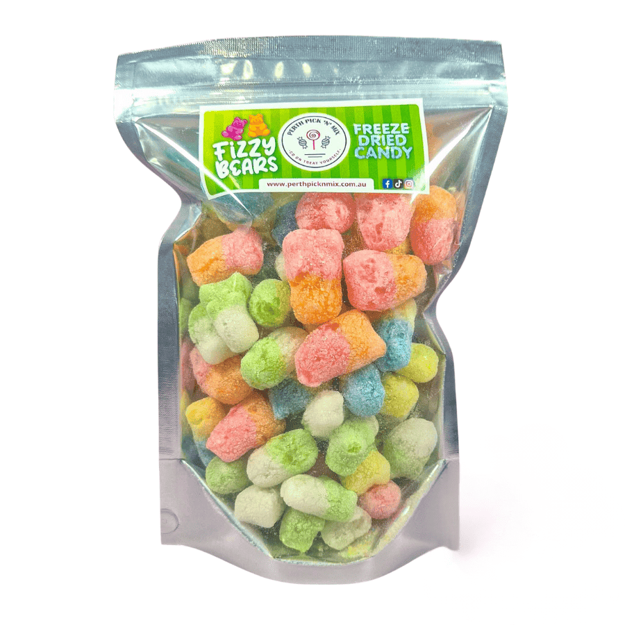XXXL Freeze Dried Fizzy Bears 225g — Joys Delights Lolly Shop Online