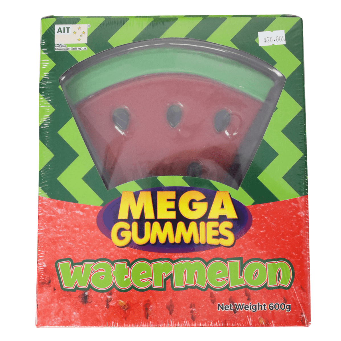 Mega Gummy Watermelon 600g — Joys Delights Lolly Shop Online