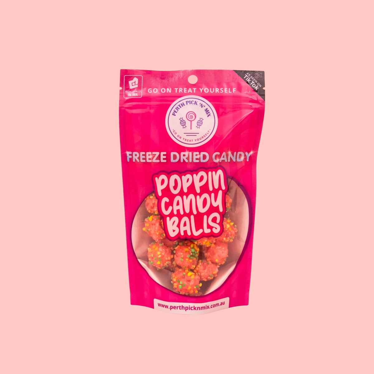 Freeze Dried Candy Poppin Candy Balls — Joys Delights Lolly Shop Online