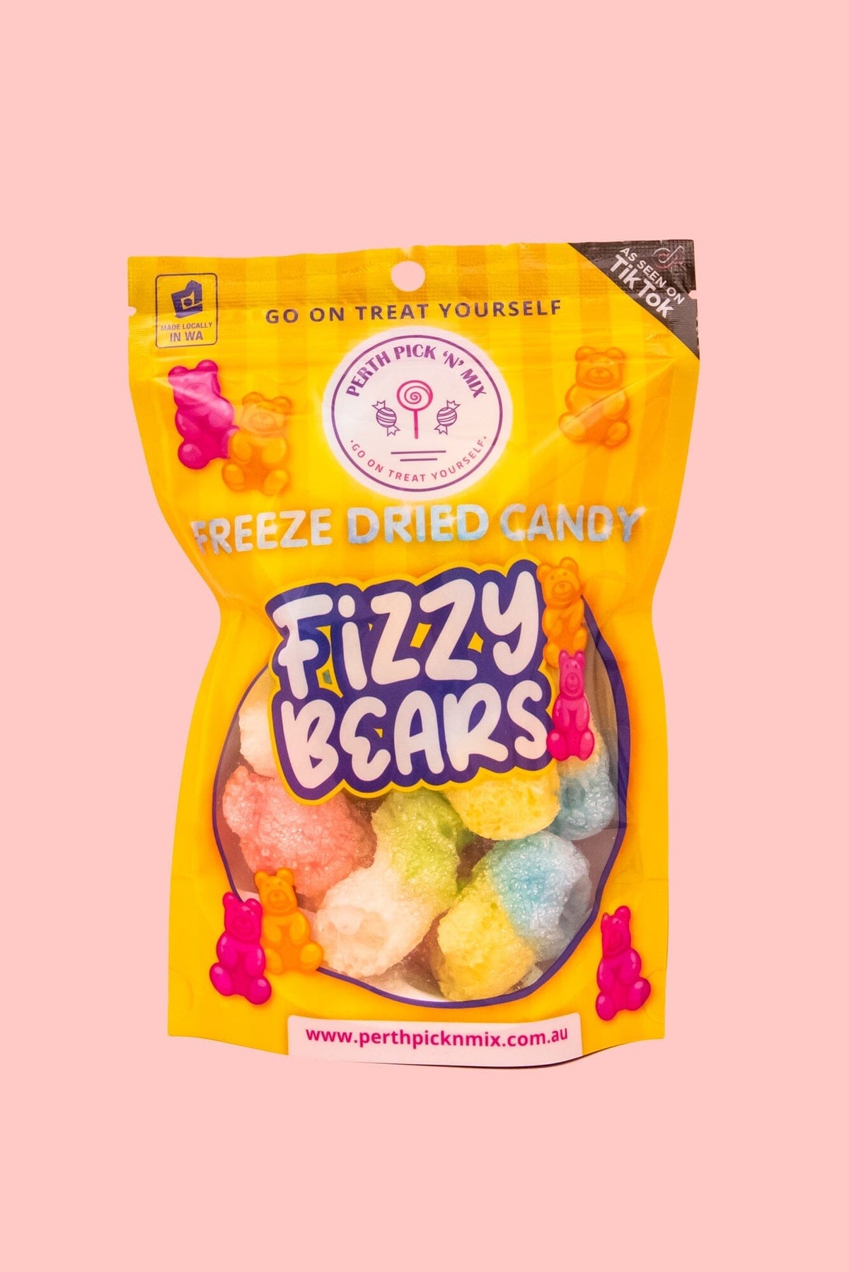 12 X Freeze Dried Fizzy Bears — Joys Delights Lolly Shop Online