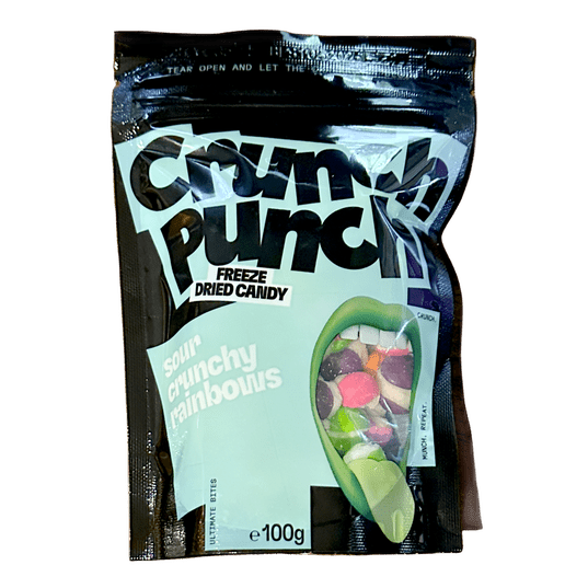 Crunchy Punch Freeze Dried Sour Crunchy Rainbows 100g — Joys Delights ...
