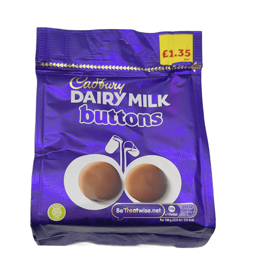 Cadbury Dairy Milk Buttons 85g — Joys Delights Lolly Shop Online