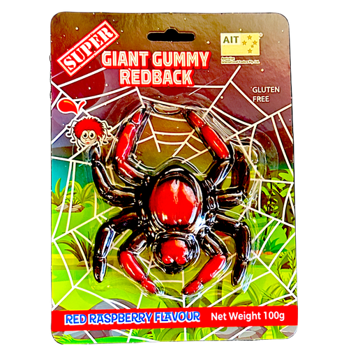 Super Giant Gummy Redback Spider 100g — Joys Delights Lolly Shop Online