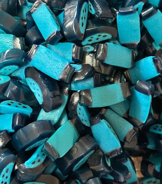 Blue Raspberry Slices 100g — Joys Delights Lolly Shop Online