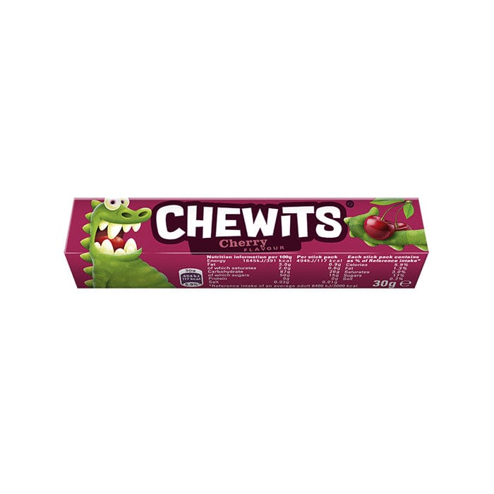 Chewits Cherry 30g — Joys Delights Lolly Shop Online