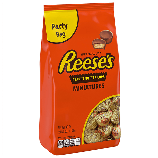 Reeses Minatures Party Bag 1.13kg — Joys Delights Lolly Shop Online