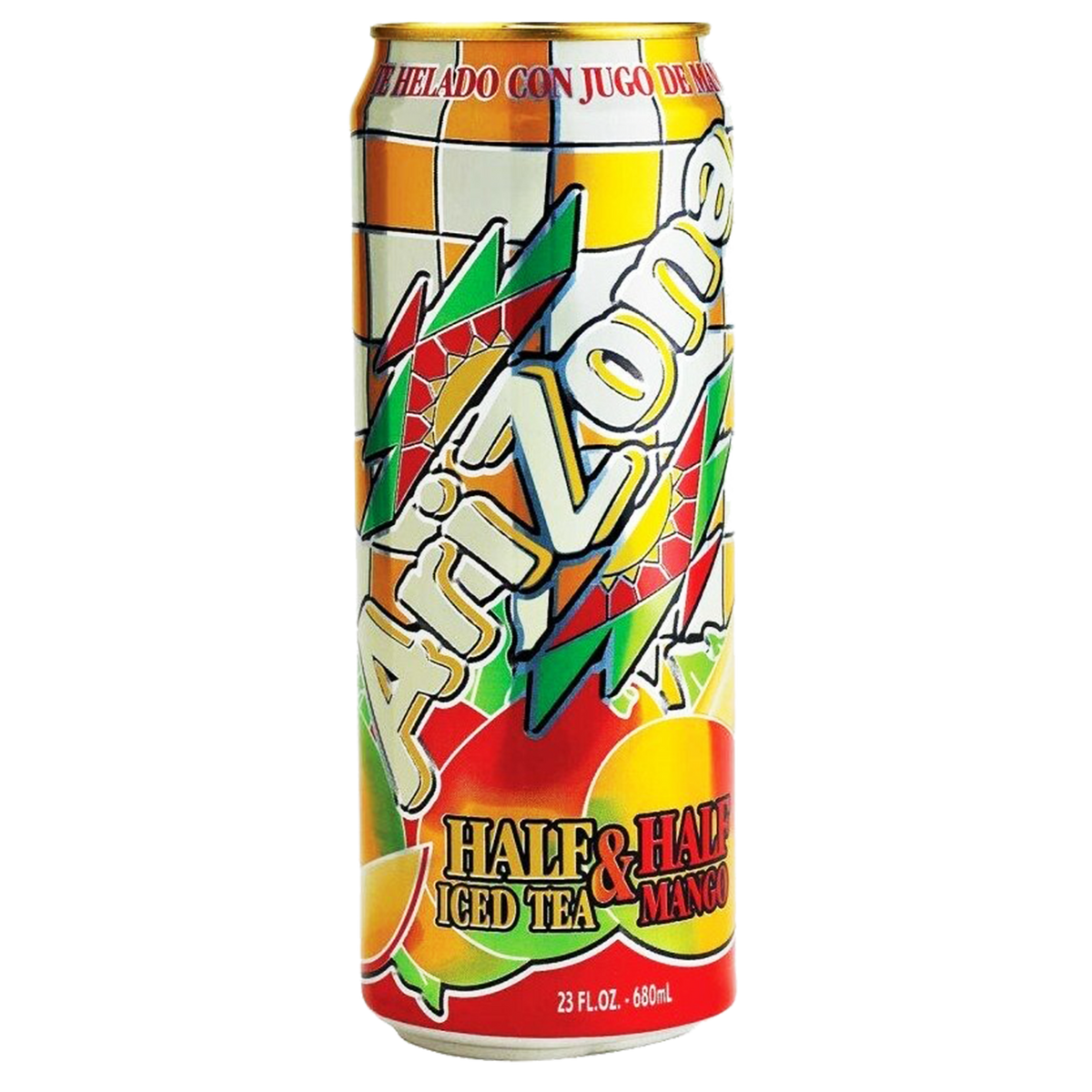 Arizona Half Iced Tea Half Mango 680ml — Joys Delights Lolly Shop Online