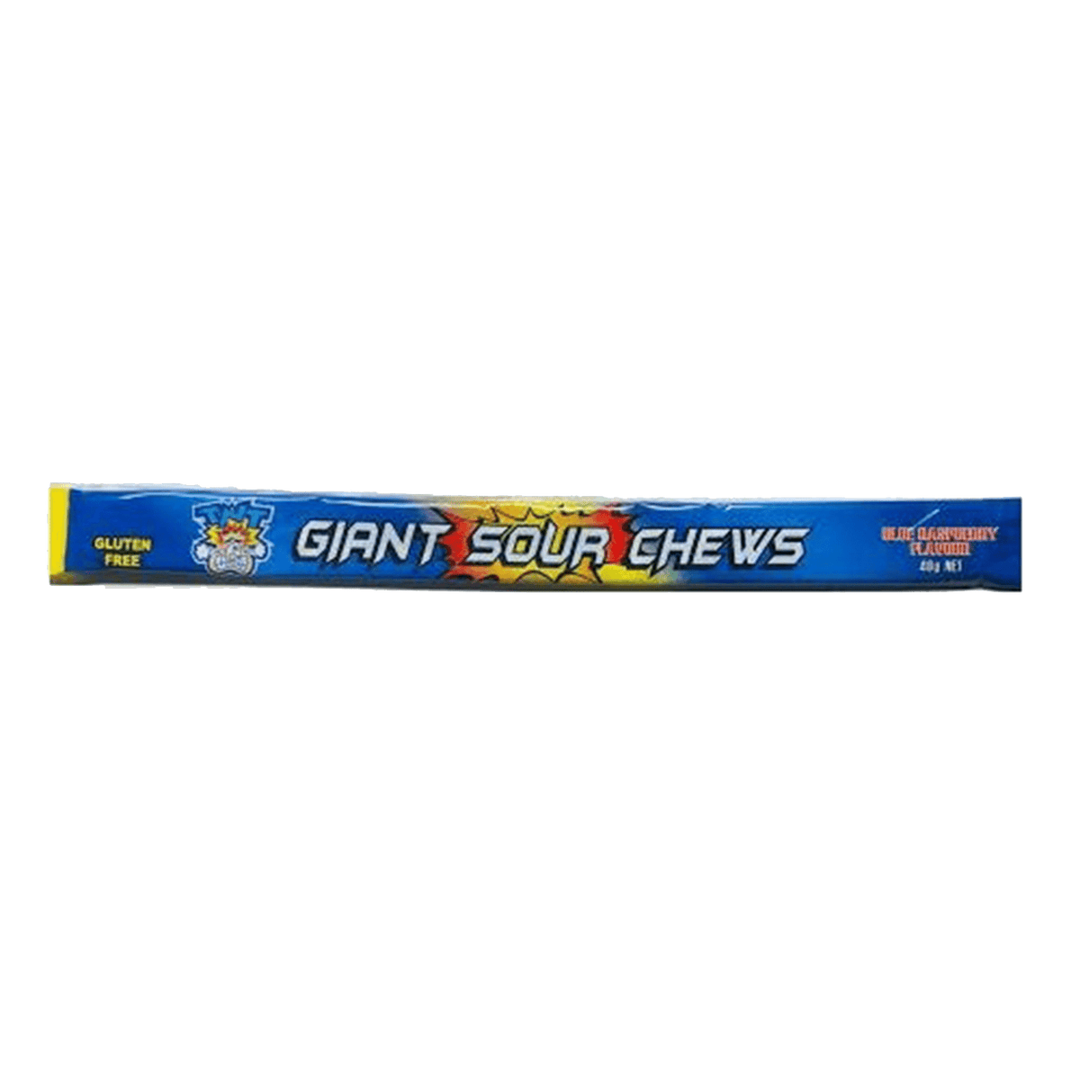 TNT Giant Sour Chew Blue Raspberry 40g — Joys Delights Lolly Shop Online