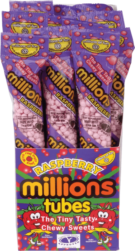 Millions Raspberry 60g — Joys Delights Lolly Shop Online