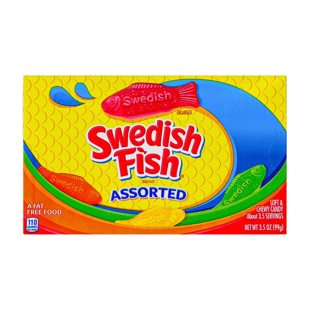 Swedish Fish Assorted Theatre 99g — Joys Delights Lolly Shop Online