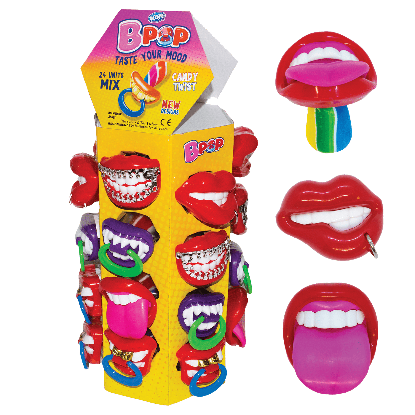 Teeth Tower Lollipop 15g — Joys Delights Lolly Shop Online