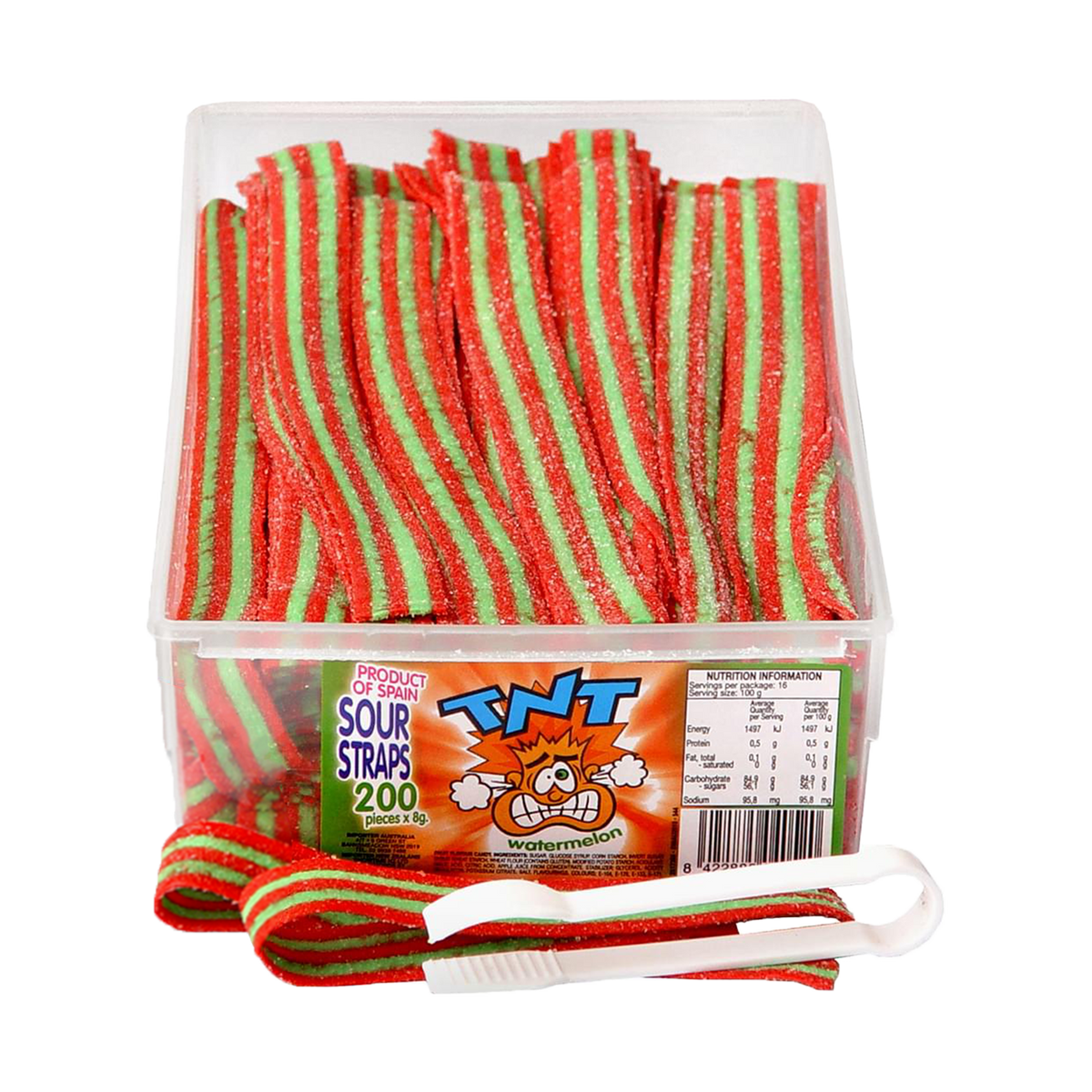 TNT Watermelon Sour Straps — Joys Delights Lolly Shop Online