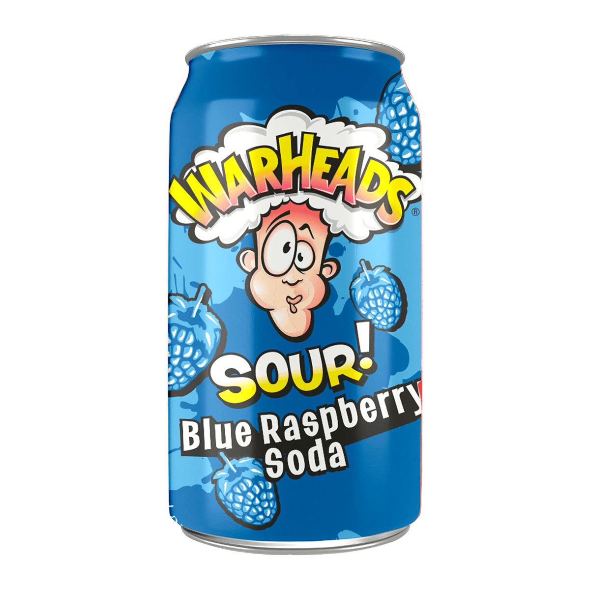 Warheads Sour Blue Raspberry Soda 355ml — Joys Delights Lolly Shop Online