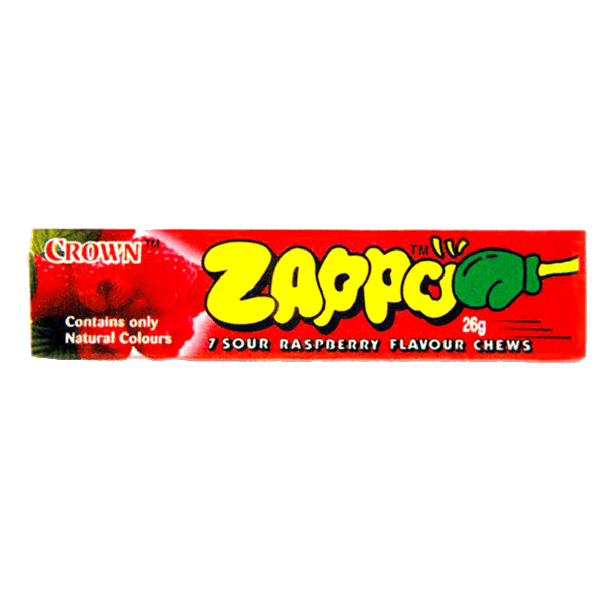 Zappo Raspberry 26g — Joys Delights Lolly Shop Online
